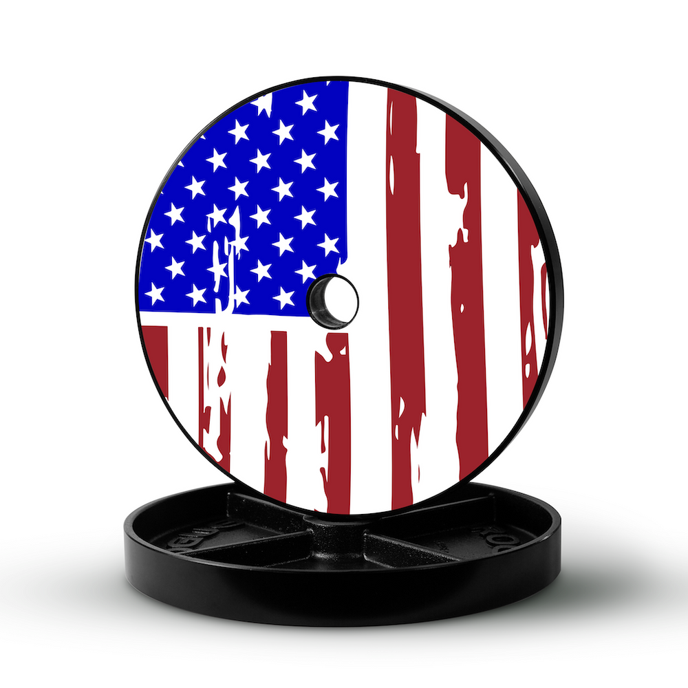 Distressed Flag Weight Decal | Plate Snacks