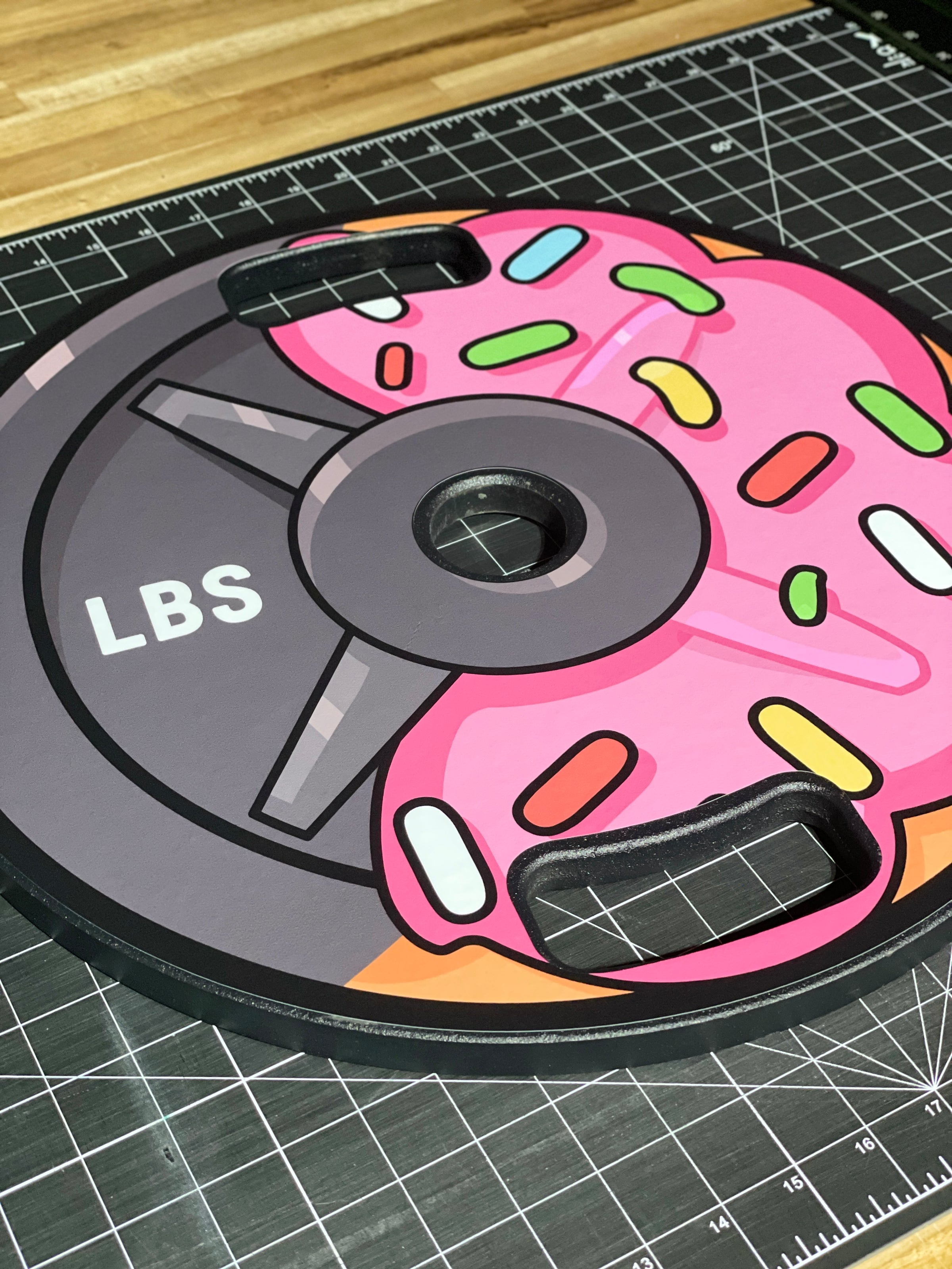 Custom Plate Snacks Weight Plate Decals
